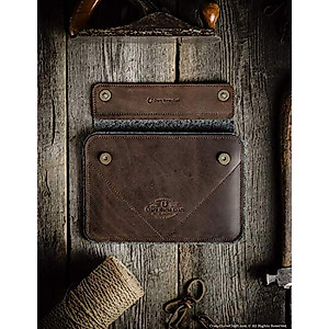 iPad Pro 12.9 inch leather case | Wood Brown, iPad Pro 11 cover, 10.2 inch sleeve, 100% wool felt, pencil holder handmade Crazy Horse leather tablet bag, NEW 2020 iPad Air 10.9 inch, Crazy Horse Craft