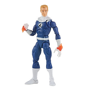 Marvel Hasbro Legends Series Fantastic Four Retro Human Torch 6-inch Action Figure Toy, Includes 5 Accessories