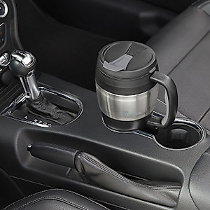 Bubba Brands Travel Mug with SnapSeal Spill-Proof Lid, Double-Wall Insulated Reusable Coffee Cup or Water Bottle with Bottle Opener, BPA-Free, Keeps Drinks Hot or Cold for Hours, 34oz Black