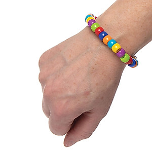 Baker Ross AT703 Pony Bead - Pack of 800, Arts and Crafts and Jewellery Making