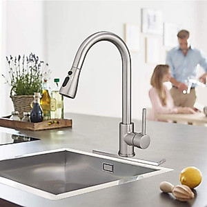 COOLWEST Square Deck Plate 10 Inch Hole Cover Escutcheon for Single Hole Kitchen Faucet, Rectangle Stainless Steel Rectangular 3-hole Cover Faucet Plates