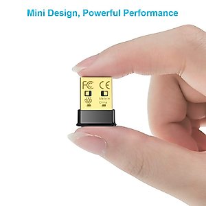 1Mii Bluetooth Adapter for PC, USB Bluetooth Dongle Adapter 5.0 + EDR, for Windows10/8/7 Desktop Laptop to Bluetooth Keyboard, Mouse, Printer, Headphones, Speakers