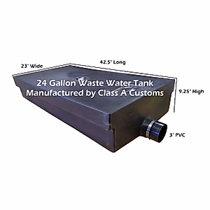 Class A Customs 24 Gallon RV Waste Black Water Holding Tank WT-2400