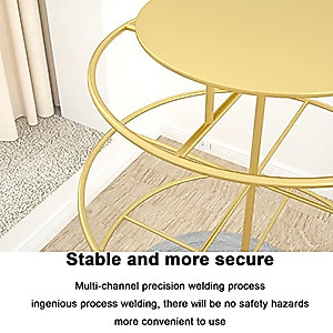 Simple Commercial Grade Clothing Modern Garment Rack, Lingerie store shelf golden display rack, Floor stand round 3-layer rotatable Nakajima bra panty rack, For hanging underwear, panties, scarves