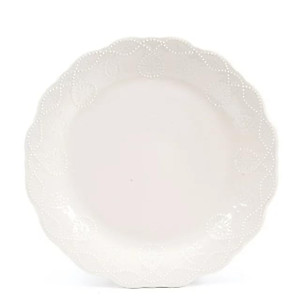 Cowgirl Lace 12-Piece Dinnerware Set, Linen