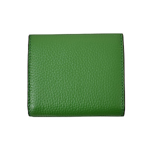 Tory Burch Womens 80121 Blake Colorblock Pebble Leather Tri-Fold Wallet (367 Arugula Green/Tory Navy Blue)