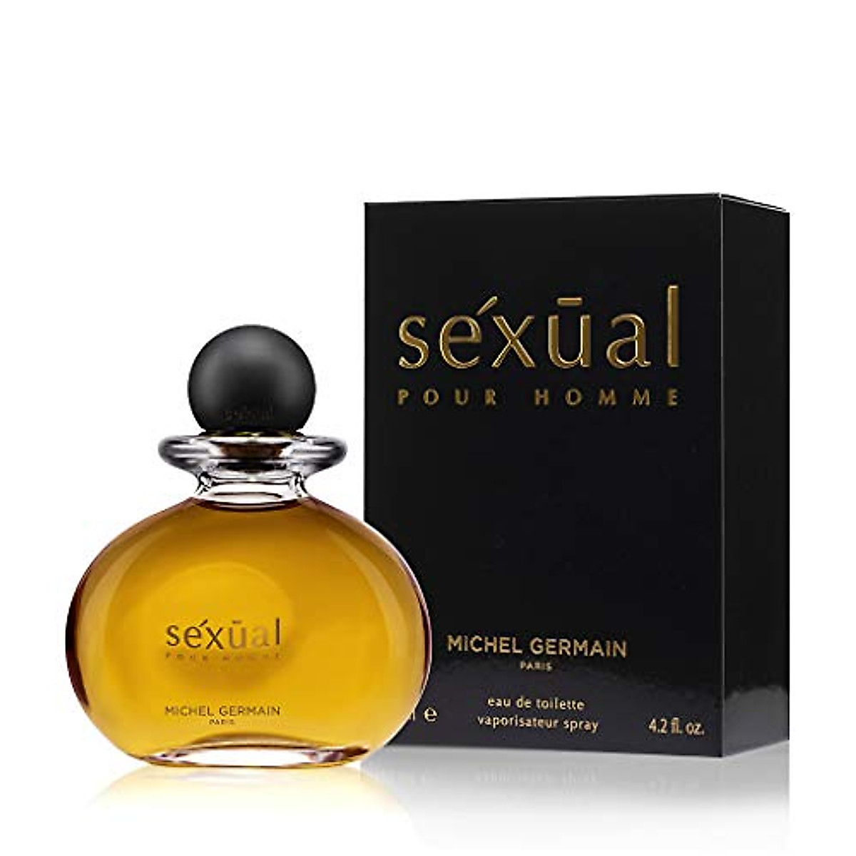 Michel Germain Sexual Pour Homme Eau de Toilette Spray, Top Notes of Indian Basil, Italian Bergamot, Italian Clementine, French Melon, Seductive Natural Oils, 4.2 Fl Oz