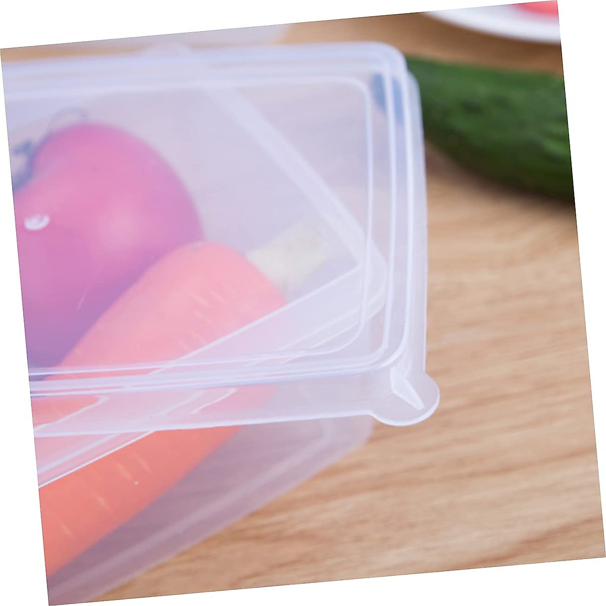 Anneome 6 Pack Fridge Storage Boxes Multi-function Fridge Organizer Reusable Food Containers for Daily Use