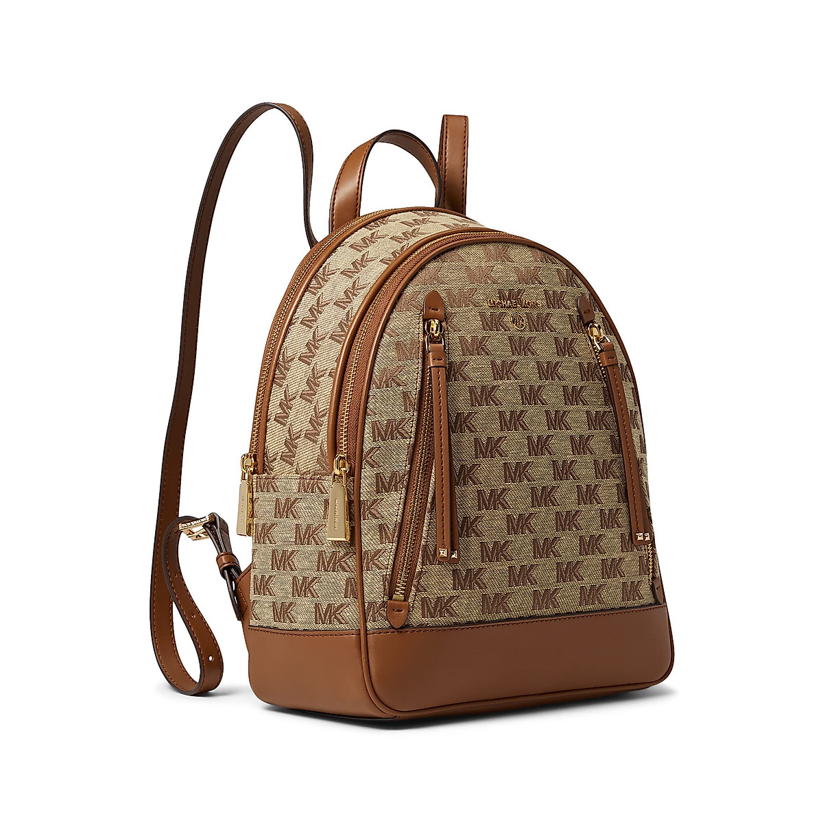 Michael Kors Brooklyn Medium Backpack Beige/Ebony One Size