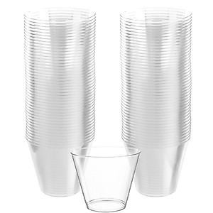 Amscan Clear, Big Party Pack, Plastic Cups 9 oz., 72 Per Pack