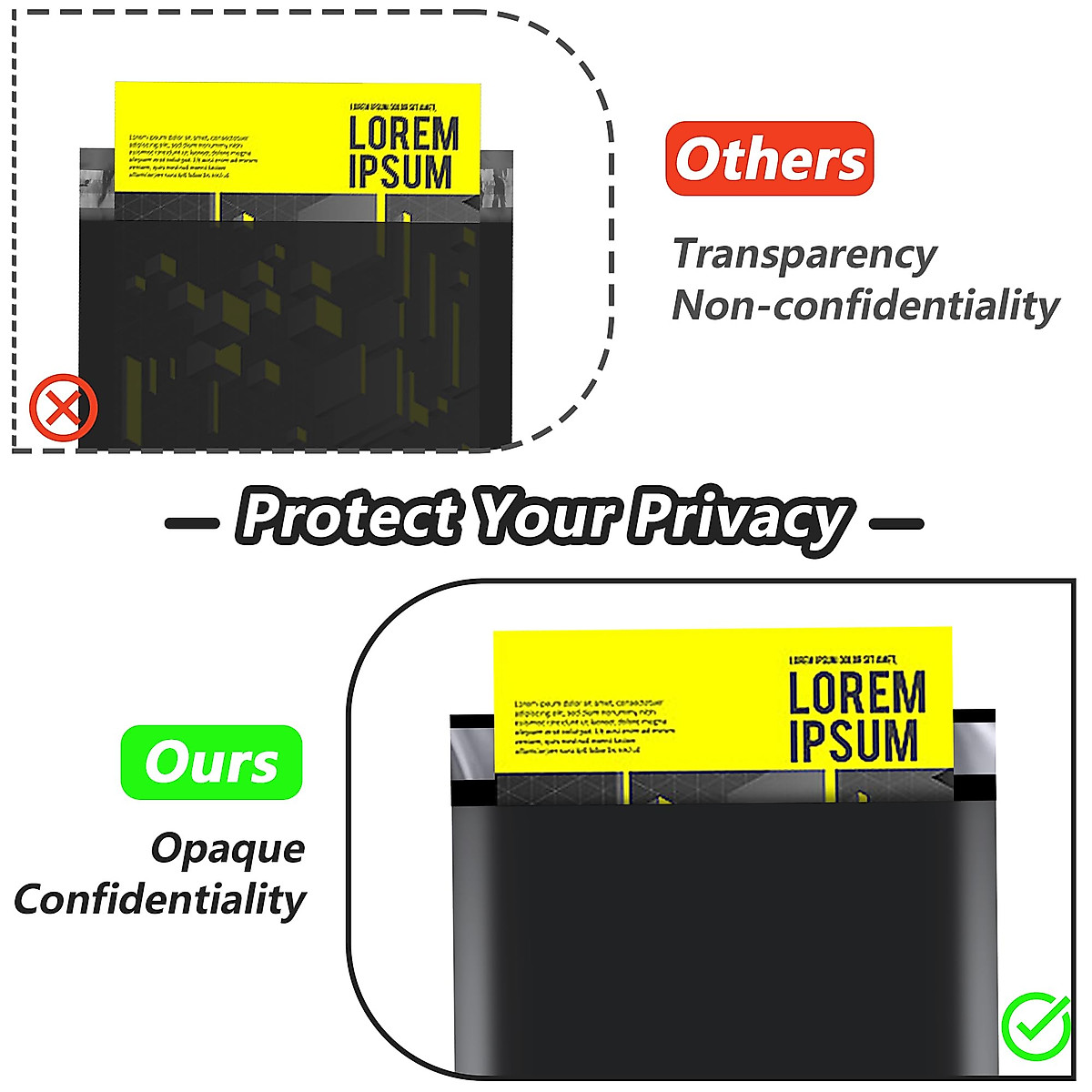 JinRuiKJ Thank You Poly Mailer 100 PCS Shipping Bags Black Envelopes with Self Adhesive, Waterproof and Tear-Proof Postal Bags, Chic Packaging Bags for Small Business, 10x13 Inches, Bulk