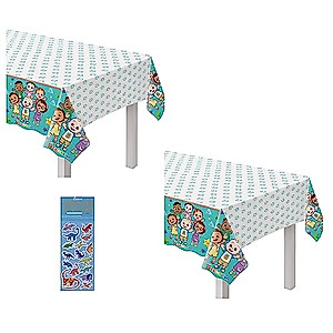 amscan Cocomelon Birthday Party Supplies Bundle Includes Plastic Table Covers - 2 Pack