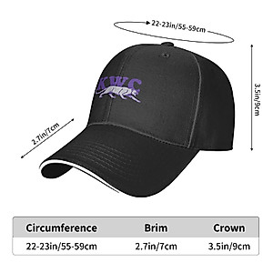 Kentucky Wesleyan College Logo Unisex Casual Sandwich Baseball Cap Adjustable Black