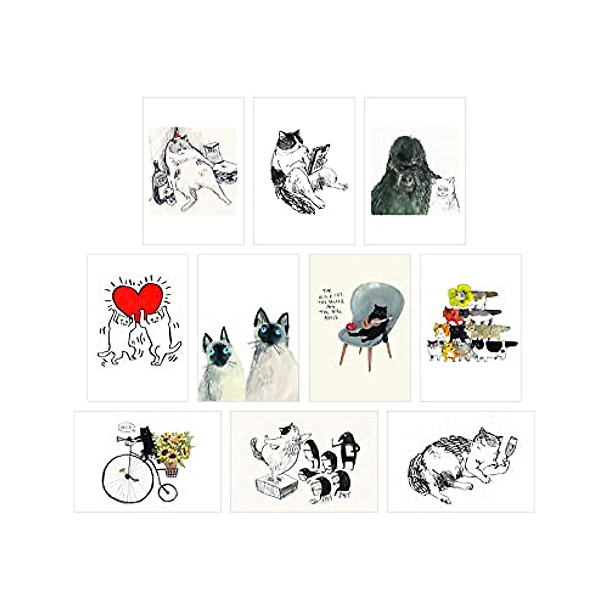 Princeton Architectural Press Cat Box: 100 Postcards by 10 Artists