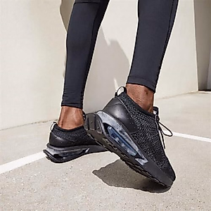 Nike Mens Air Max Flyknit Racer, Black/Black/Anthracite/Black, 9.5 US
