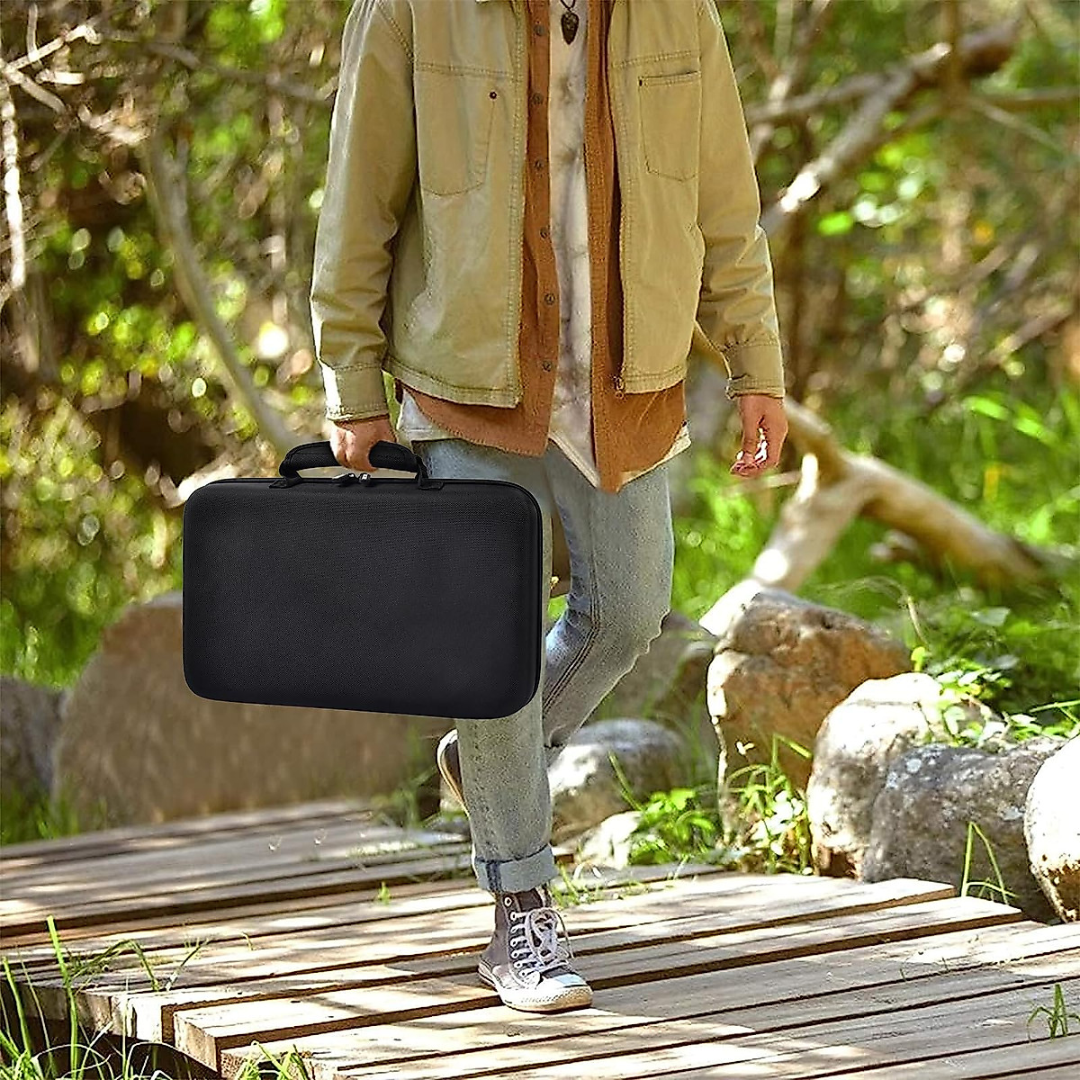 Knife Display Case for 66+ Pocket Knives. Folding Knife Holder, Butterfly Knives Storage Organizer, Knives Roll Collection Pouch Carrier Bag for Survival Tactical Outdoor for EDC Mini Knife (Box Only)