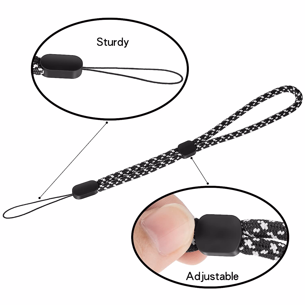 Globular Cluster Improved Replacement Wrist Straps for Oculus Quest 2 Gen Controller -Marked L & R (Dapple)