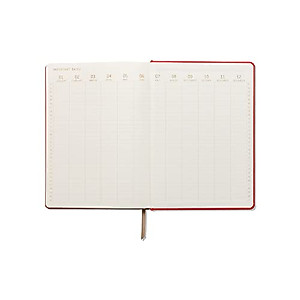 DesignWorks Ink Good Things Are Coming Orange 7.5" x 10.25" Jumbo Journal Notebook with Vegan Suede, Gold Arches Accents, Lined Pages, Ribbon Marker for Work, Writing, Journaling