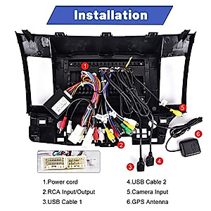 CAMECHO Android 10 Car Stereo for Mitsubishi Lancer 2008-2017, 10.1 Inch Touch Screen GPS Navigation Head Unit Bluetooth Support WiFi/Steering Wheel Control/Mirror Link/Backup Camera