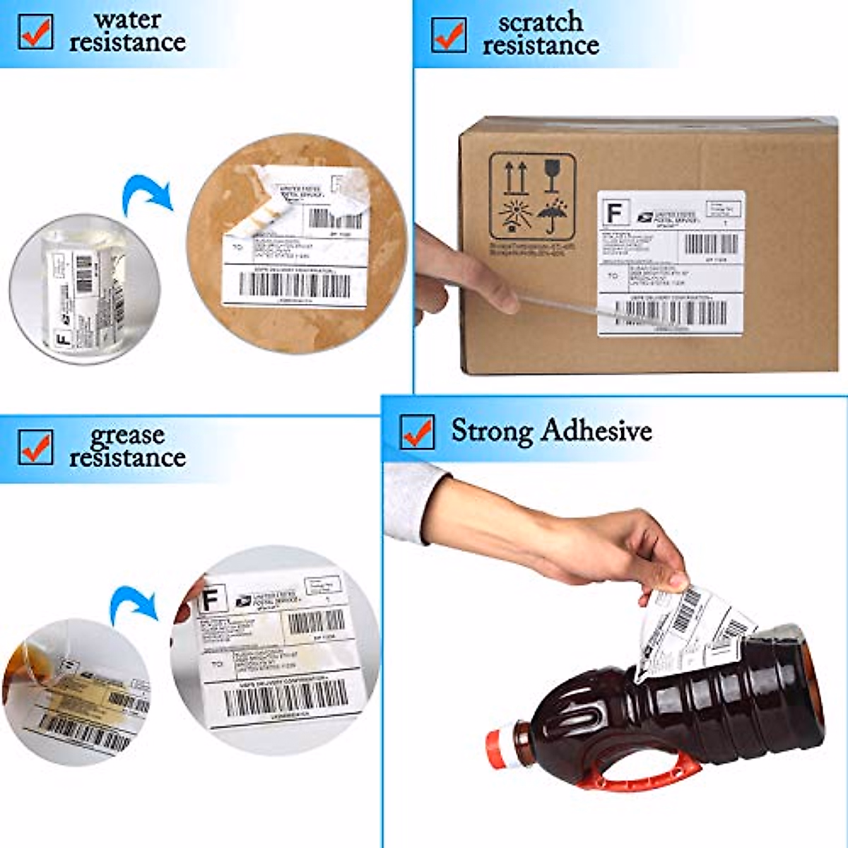 GREENCYCLE DK2210 Continuous Length White Paper Labels 1.1" x 100 ft (29 mm x 30.4 M) Compatible for Brother QL-1050 QL-1050N QL-1060N QL-1100 QL-1110NWB, 4 Rolls with Cartridge Frames