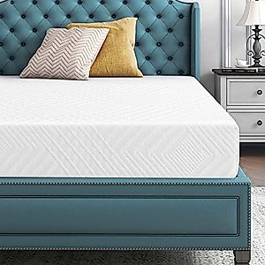 TMEOSK Full Size Mattress, 8 inch Gel Memory Foam Mattress, Green Tea Infused for a Cool Sleep, Breathable Removable Quilted Cover, Bed in a Box, Medium Firm Feel with Motion Isolating (Full)