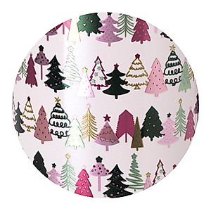 Swig Life 22oz Insulated Tumbler, Travel Coffee Tumbler with Lid, Cup Holder Friendly Travel Coffee Mug, Stainless Steel Thermos (Tinseled Trees)