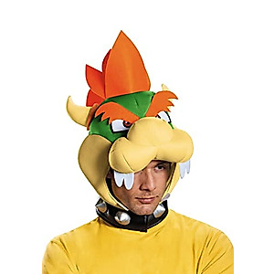 Disguise Men's Bowser Headpiece Costume Accessory - Adult, Multi, One Size
