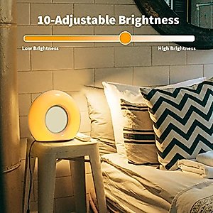 DailyBody Sound Machine White Noise Machine with 30 Soothing Sounds 12 Colors Night Light 36 Levels Volume 5 Timers & Memory Function Effectively Blocks Noise Ideal Sleep Machine for Baby Kids Adults