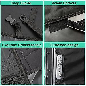 ANMOSVO for Ford Bronco Dog Cargo Liner 2024 - Waterproof Anti-Scratch & Anti-Slip Pet Trunk Cover with Side Flaps and Bumper Protector for Ford Bronco 6th Gen 4-Door Accessories 2021 2022 2023 2024