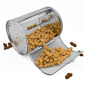 Oven Cages, 360 Degree Rotatable Heating Stainless Steel Oven Racks Oven Basket Rotisserie Basket for Baking Nuts, Coffee Beans, Peanut or BBQ Roaster Tool