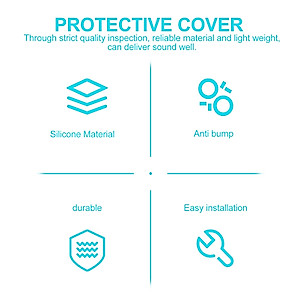 Baluue 10pcs Spare Parts Replacement Parts Silicone Cover for Accessories Kit Blue