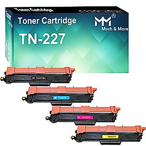 MM MUCH & MORE Compatible Toner Cartridge Replacement for Brother TN227 TN-227 TN223 TN-223 High Yield for HL- L3210CW L3230CDW L3270CDW L3290CDW MFC-L3710CW L3750CDW L3770CDW (BK, C, Y, M, 4-Pack)