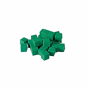hand2mind Green Foam Base Ten Blocks Complete Set, Place Value Blocks, Counting Cubes for Kids Math, Base 10 Math Manipulatives for Kids, Kindergarten Homeschool Supplies (Set of 1610)