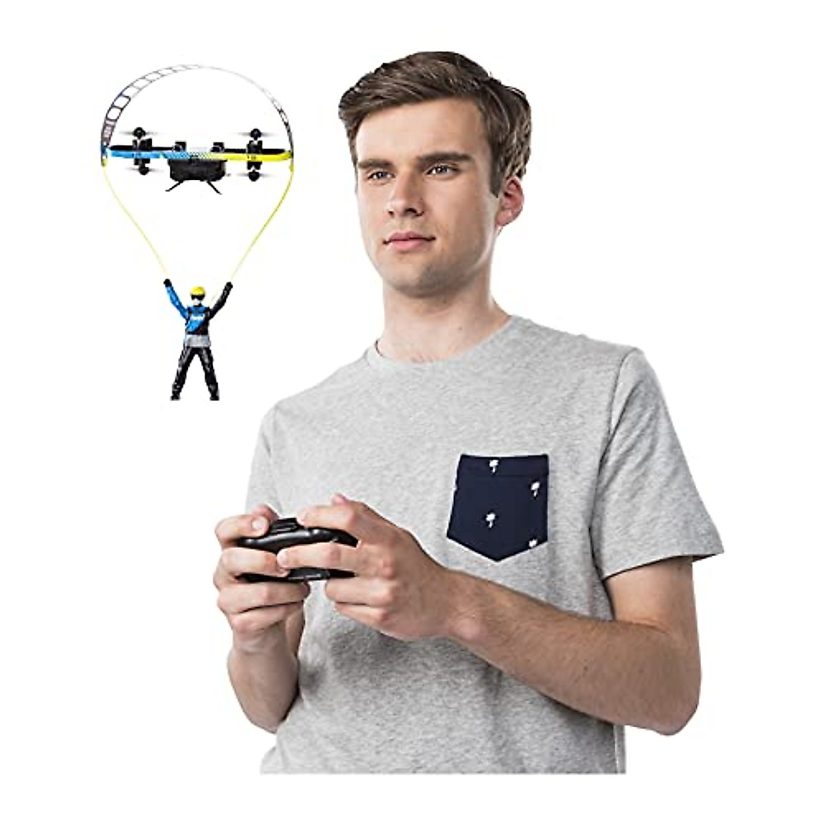 Air Hogs 2-in-1 Extreme Air Board, Transforms from RC Stunt Board to Paraglider, for Ages 8 and Up