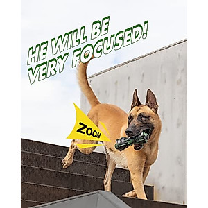 FifthQuarter Squeaky Dog Toys: Almost Indestructible Dog Toys for Aggressive Chewers Natural Rubber Tough and Durable Puppy Chew Toys for Medium and Large Breed