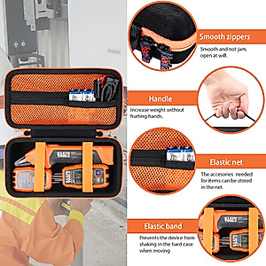 Khanka Hard Tools Case Replacement for Klein Tools ET310 Tool AC Circuit Breaker kit, Storage Hard Case with Zipper Mesh Pocket for Circuit Breaker Finder Accessory Kit, Case Only