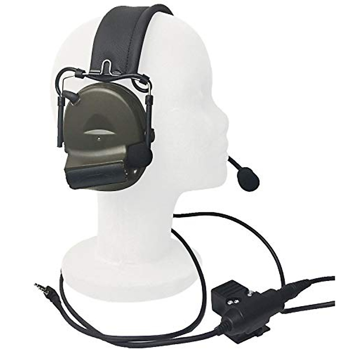 【Z-TAC Official Store】 ZTactical Comta II TacticalHeadset（Z041-FG）+ U94 zPTT Kenwoo Push-to-Talk（Z113KEN） Noise Reduction Headphones WalkieTalkie Dual zPTT for Military Radio
