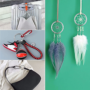 90Pcs 6 Sizes Silver Metal O Rings Multi-Purpose Heavy Duty Round Ring for Hardware Bags Belts Dog Leashes Hanging Basket DIY Craft Supplies, 15mm, 20mm, 25mm, 32mm, 38mm, 50mm