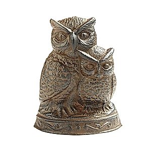 Antique Decor Decorative Owl Door Stopper - Cast Iron Door Stops for Bottom of Door - Rustic and Unique Decor Door Stop