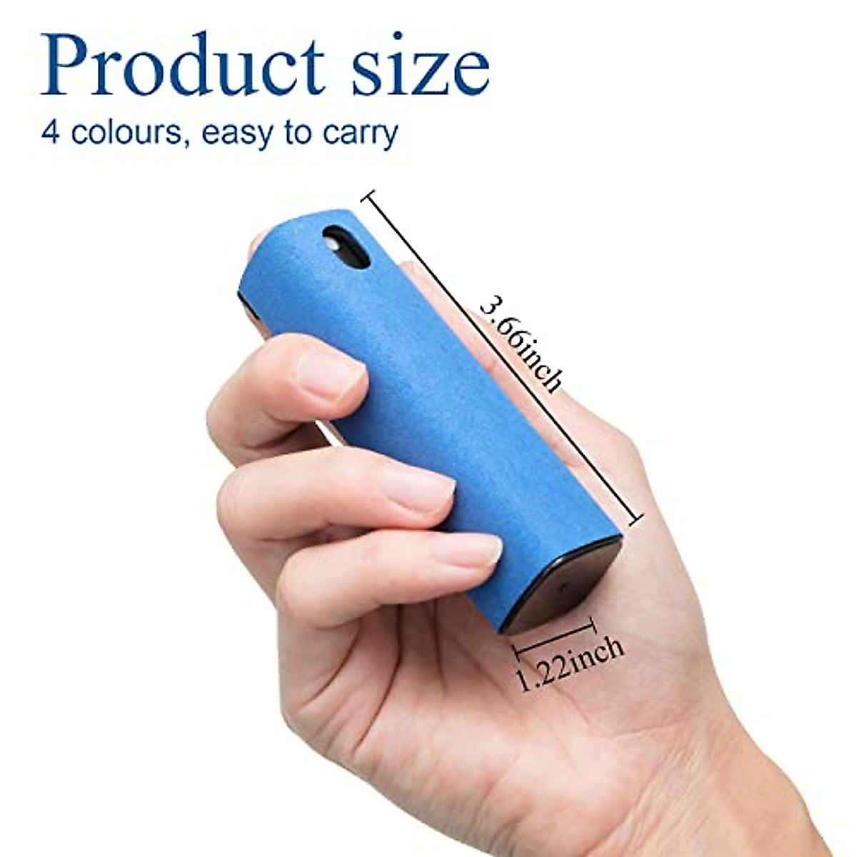4 Pcs Screen Cleaner Portable Touchscreen Mist Cleaner Mini Phone Cleaner Empty Screen Cleaner Spray Bottle for Phone Laptop Tablet Screens Computer Sanitizer Refillable Alcohol Accessory, 4 Colors