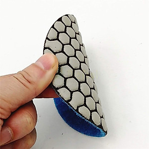 SHDIATOOL Diamond Polishing Pads Kit for Granite Marble Stone Tiles Including 3 Kinds Diamond Pads