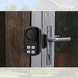 HENDUN Pool Gate Alarm Outdoor Wireless with Remote, 140db Loud, Waterproof Door Alarm Sensor, Kids Safety, Weatherproof Garage Fence Entry Chime (2 Pack)