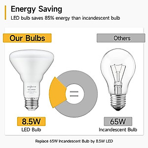 SHINESTAR 6-Pack BR30 LED Bulb 65W Equivalent, Recessed Light Bulbs, 2700K Warm White, Dimmable, 650LM, E26 Base