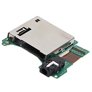 KOSDFOGE PCB Game Card Read Slot for Switch Game Cartridge Tray with Earphone Hole Port Compatible with Switch Repair Part