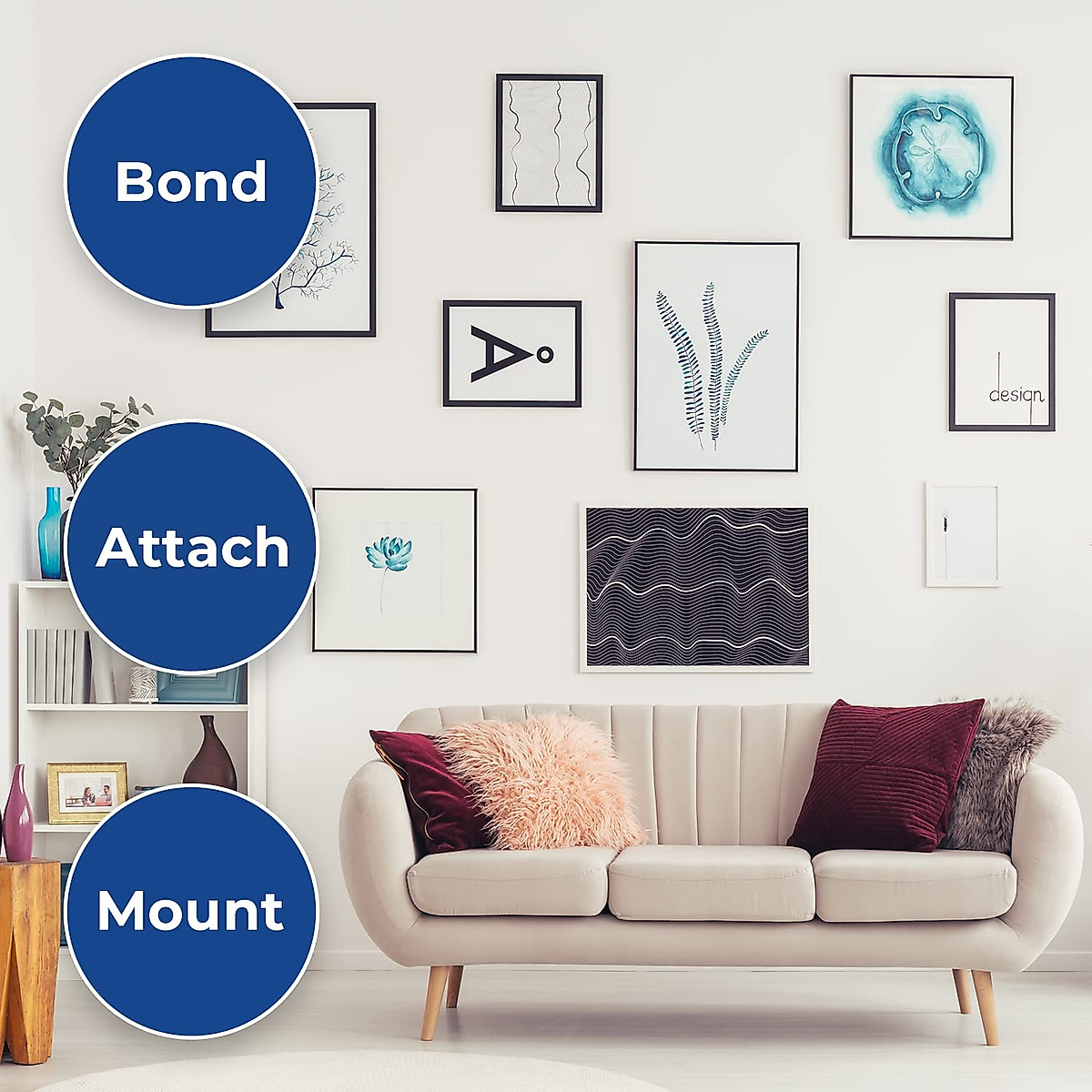 3M 4026 Double Coated Urethane Foam Tape, Bonding, Attaching, Mounting, White, 0.75 in x 5 yd, 1 Roll