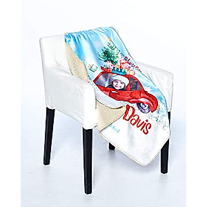 COLORCOMMALL Personalized Custom Throw Blanket - 38x54 Inch Fleece Sherpa Customized Photo Design Text Logo Name Picture Gift for Women Men Family Friends Kids Baby Dogs Pets