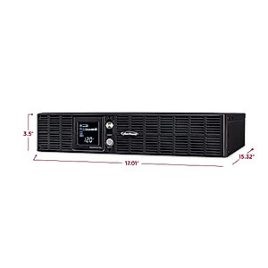 CyberPower OR2200PFCRT2U PFC Sinewave UPS System, 2000VA/1540W, 8 Outlets, AVR, 2U Rack/Tower