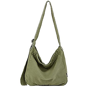 Large Hobo Bag for Women Canvas Tote Bag Shoulder Bag Fashion Hobo Bag Women Men Messenger Bag for School Work