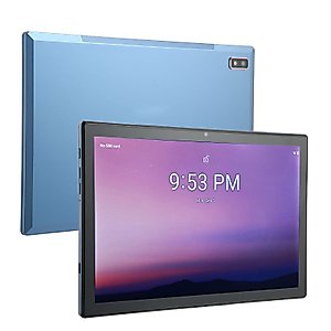 HD Tablet, 10.1 Inch IPS LCD Tablet PC 4GB 64GB Octa Core CPU Dual SIM Dual Standby Blue Tablet 100 to 240V for Gaming Study Entertainment Work