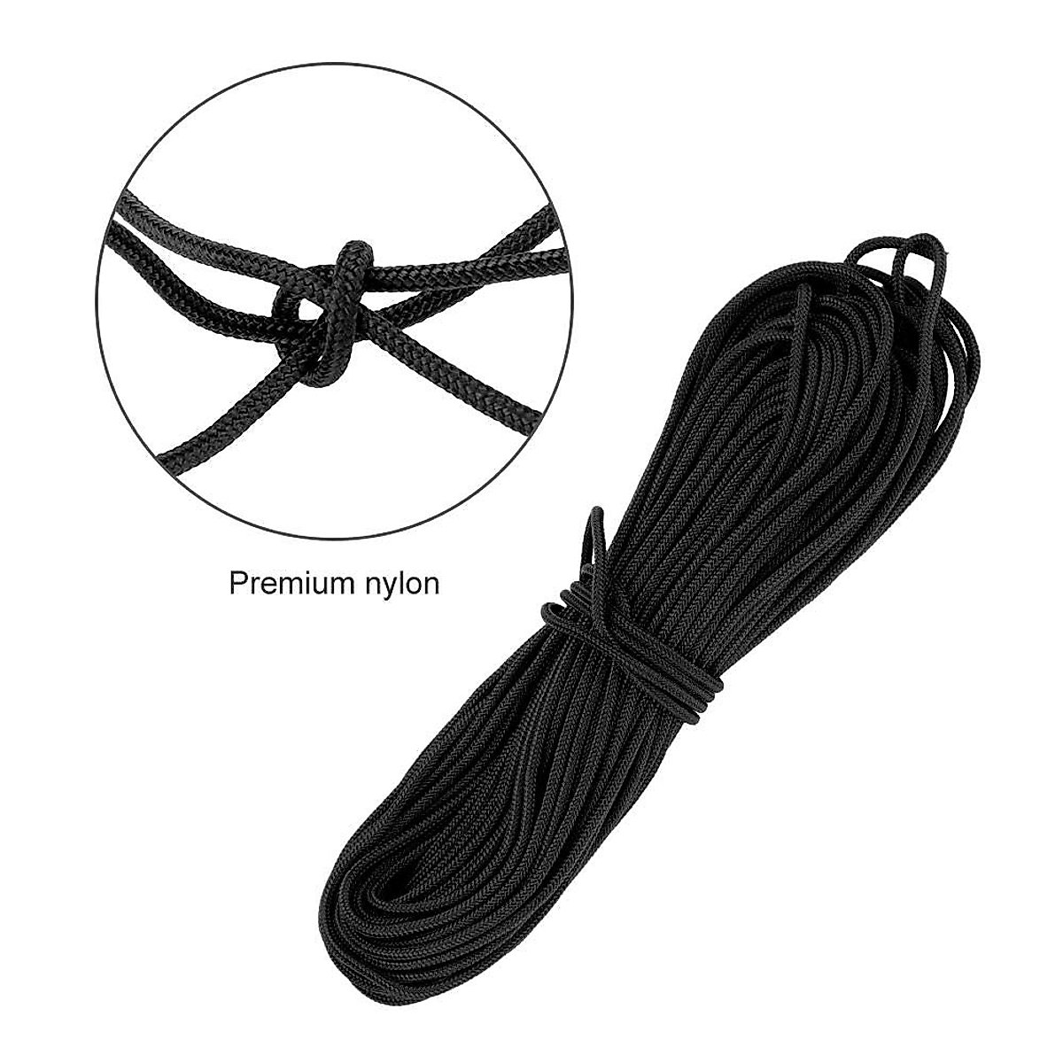 VGEBY Bowstring Loop, Archery Compound Bow D-Loop Rope Wire String Bow Release Nock Loop Accessory(Black) Bcy 24 D Loop Material 2.44Mm Archery Rope D Loop